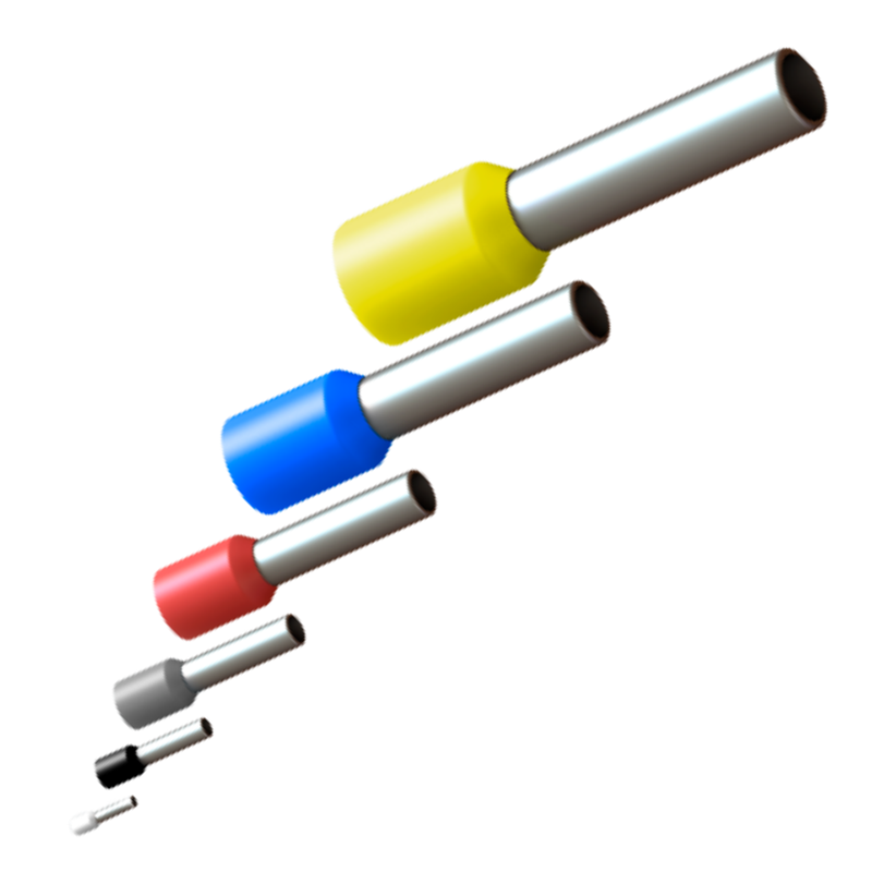 Terminal Pré-Isolado Ilhós 2,5mm Azul Ti-2,5-8 - Intelli - Terminal Pré ...