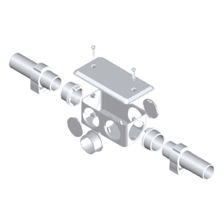 Condulete Múltiplo Pvc 5 Entradas 3/4'' Branco - MaxxBox - Condulete ...