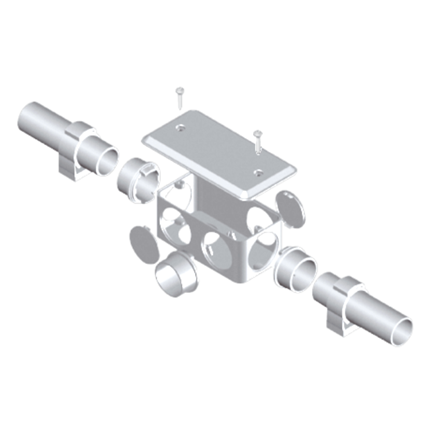 Condulete Múltiplo Pvc 5 Entradas 3/4'' Branco - MaxxBox - Condulete ...