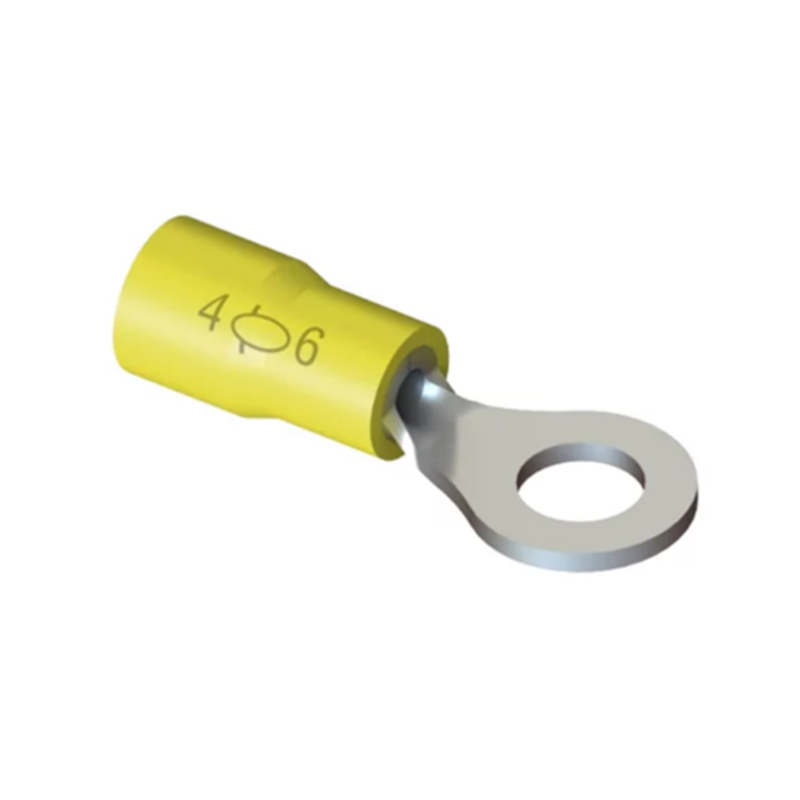 Terminal Pré-Isolado Olhal 4,0/6,0 Amarelo Tp 23-8 - Intelli - Terminal ...