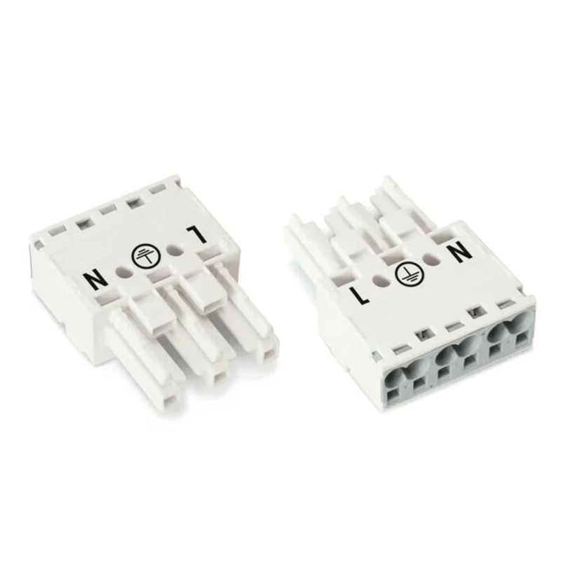Conector Winsta Fêmea 3 Polos 770-233 - Wago - Conector Winsta Macho 3 ...