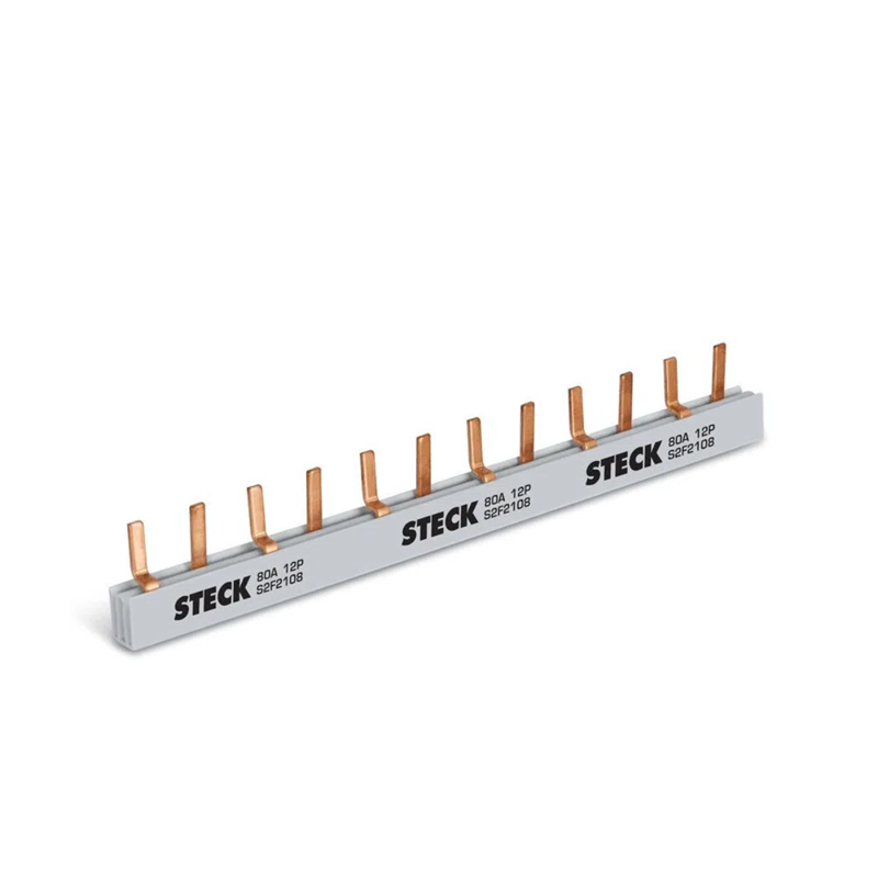 Barramento Bifásico 80A 57 Pólos 220/440V 1 Metro S2F1000B - Steck ...