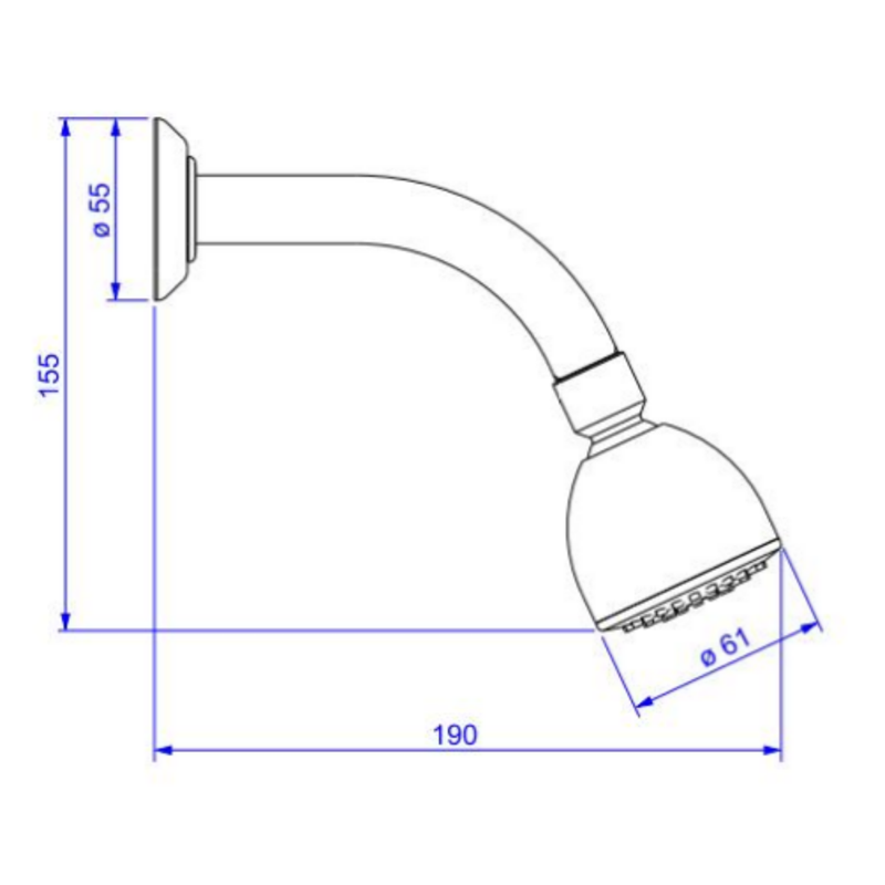 Chuveiro Spot com Tubo Cromado 1973C - Deca - Chuveiro Spot Com Tubo ...