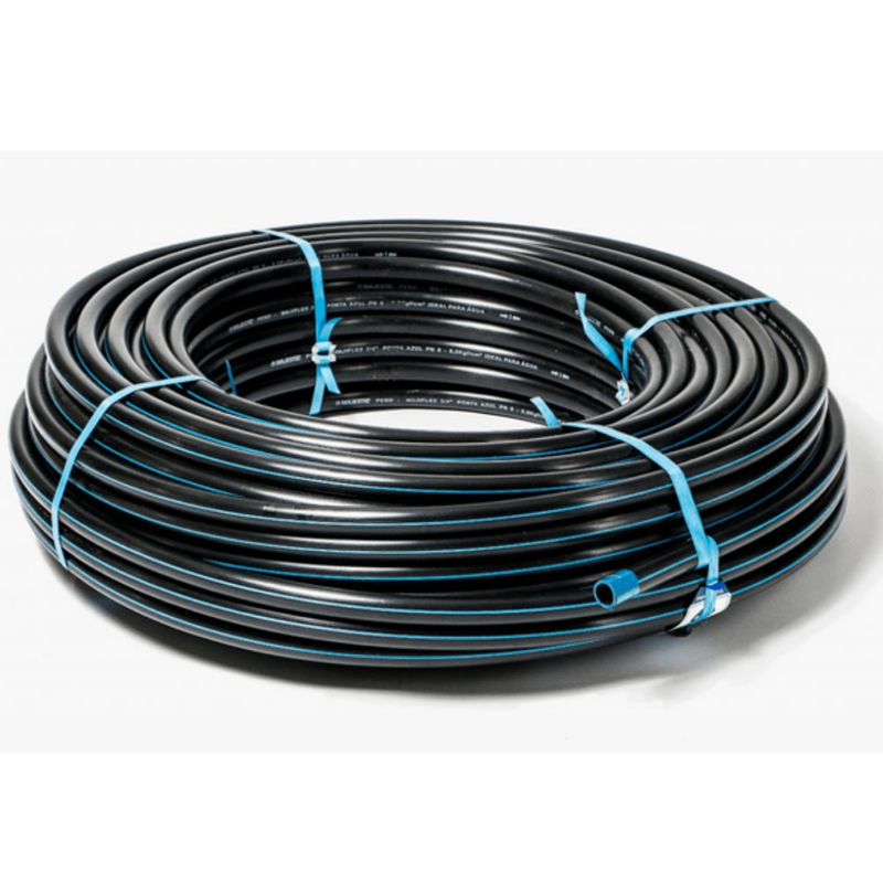 Eletroduto Flexível Plano DN63 2 Mangueira Ponta Azul com 50 Metros ...