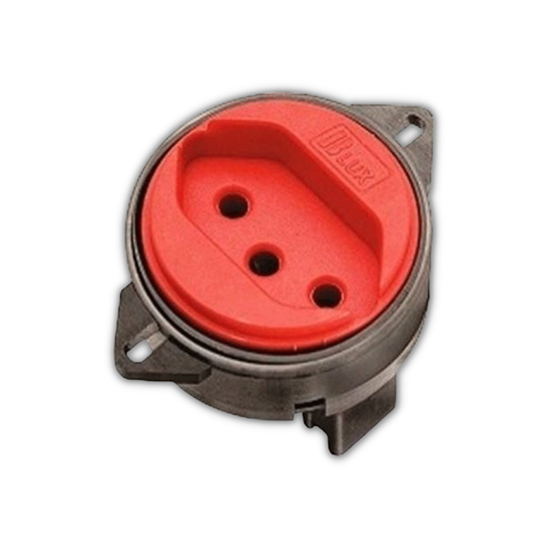 Tomada para Piso 2P+T 10A Redonda Padrão Brasileiro Vermelha Haste Curta BLux 9775-6 - Building ...
