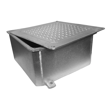 Caixa de Passagem Alumínio 15x15x10cm com Tampa - Stamplac - Caixa De Passagem Alumínio ...