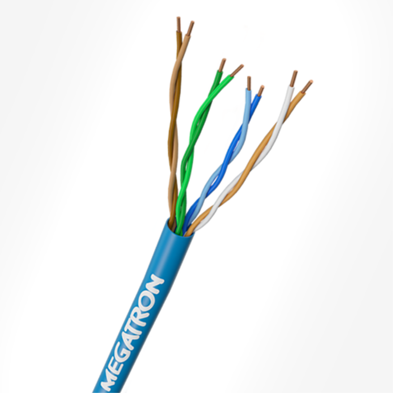Cabo de Rede Cat5E 4 Pares Eth Caixa com 305 Metros Azul - Megatron ...