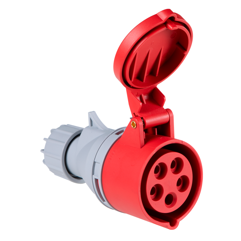 Acoplamento 3P+N+T 16A 380-415V 6H IP44 Vermelho 56255134 - Tramontina ...