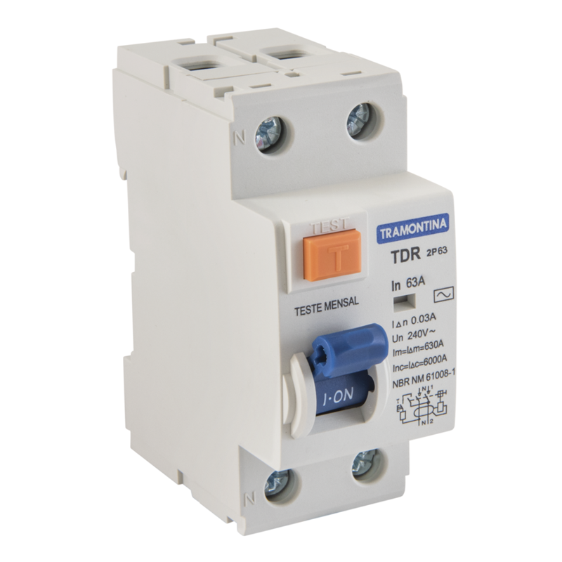 Disjuntor Tipo DR 2 Polos 63A 30Ma 6ka 58014072 - Tramontina ...