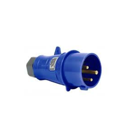 Plugue 2P+T 16A 220V 6H Azul N-3076 - Steck - Plugue 2P+T 16A 220V 6H ...