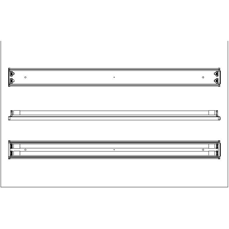 Calha Slim Led 2x09/10W 600mm Sem Suporte 170009 - Lumepetro - Perfil ...
