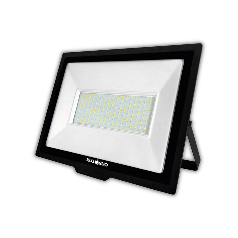 Projetor Superled Slim 300W Bivolt 6500k Preto 03276 - Ourolux ...