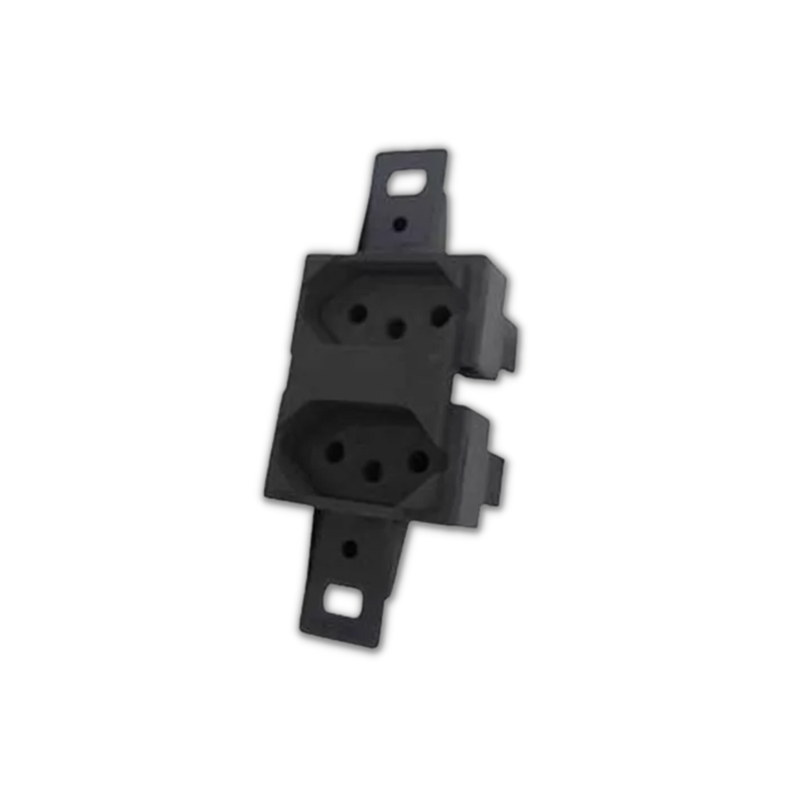 Tomada Dupla 2P+T 10A Preta 00090271 Sem Placa - Building - Tomada Dupla 2P+T 10A Preta 00090271 ...