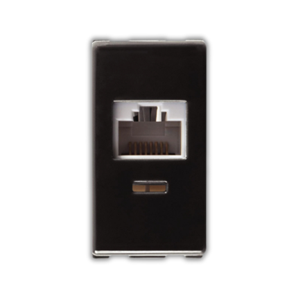 Módulo Tomada para Rede Informática RJ-45 Cat-6 Grafite 57215/056 - Tramontina Liz Grafite ...