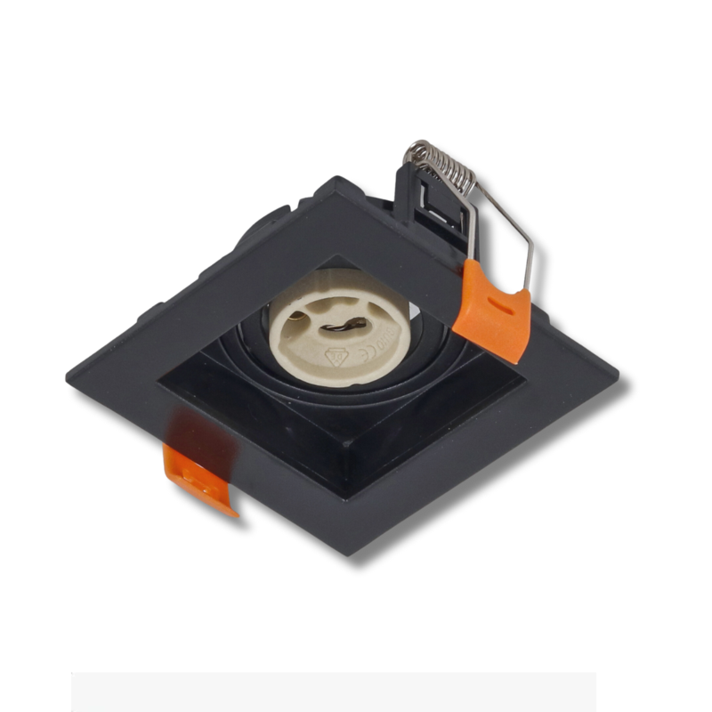 Spot Embutir Quadrado Recuado Direcionável Para Mini Dicróica MR11 Gu10 ...